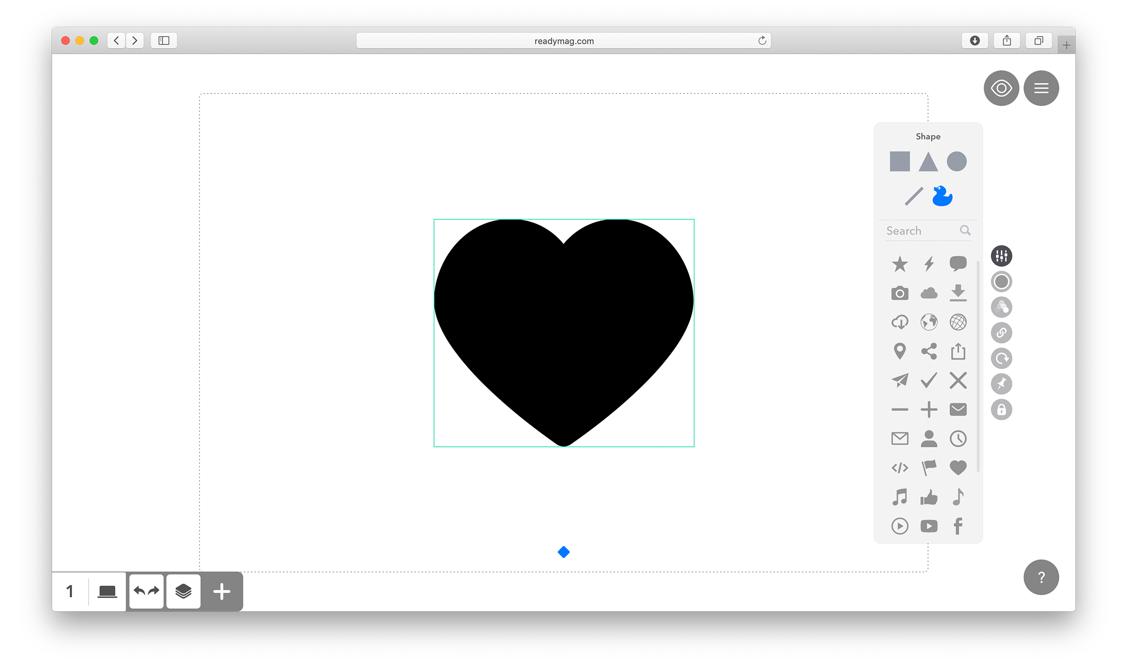 Shapes & Icons – Readymag Help