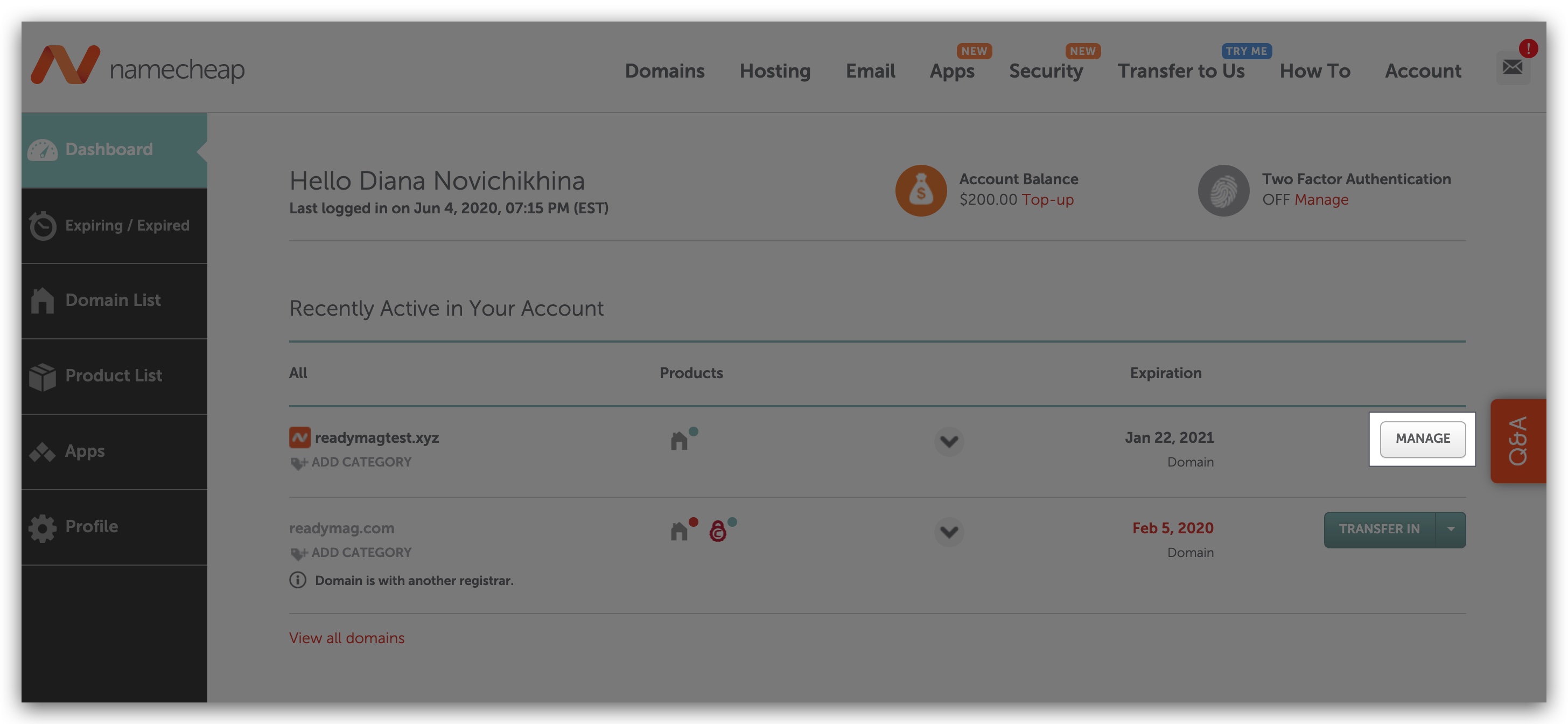 DNS records for popular domain registrars – Readymag Help