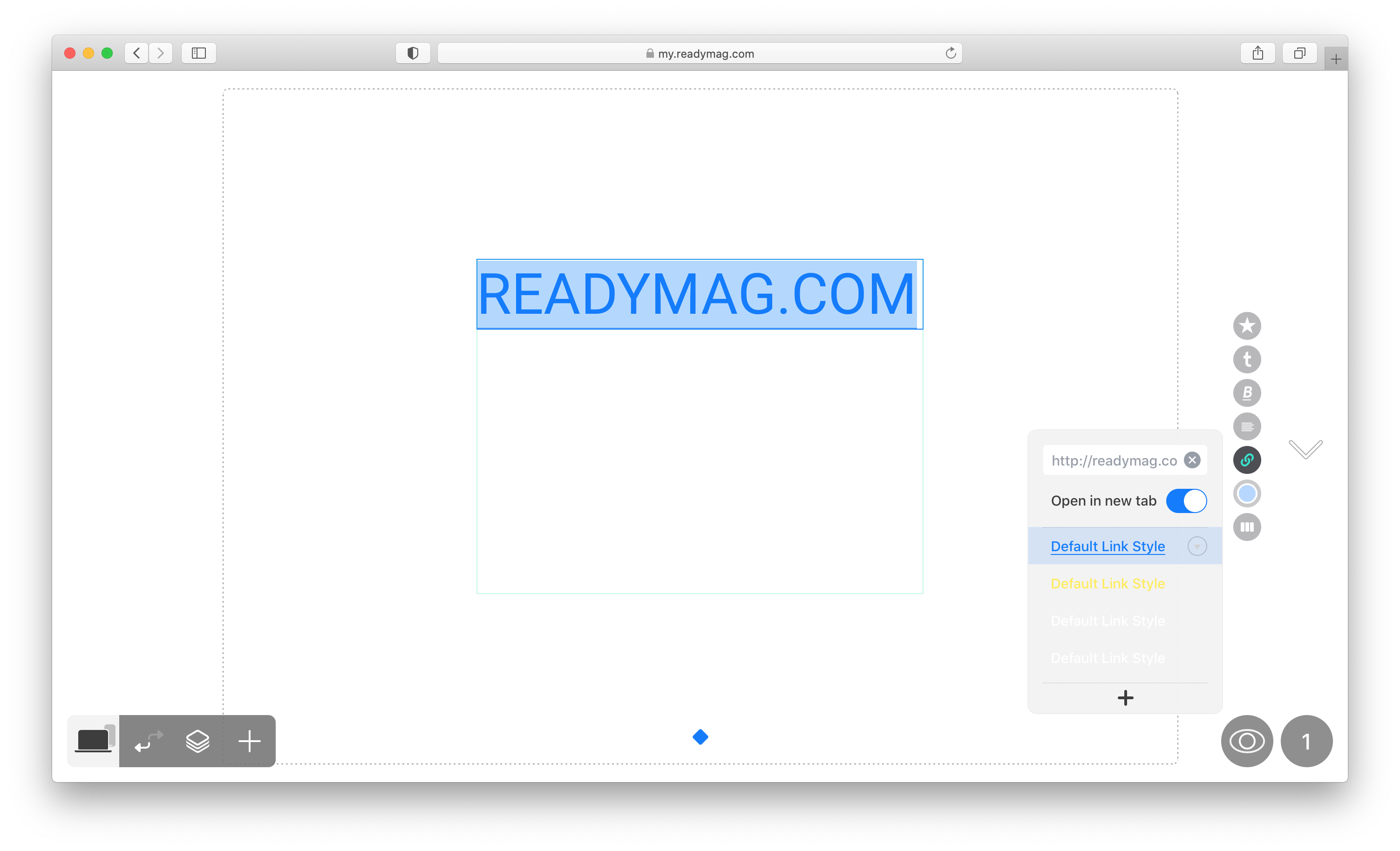 Links – Readymag Help